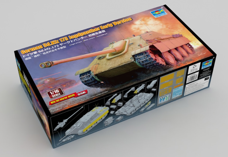 Trumpeter PKTM00934 German SdKfz 173 Jagdpanther Early Model Kit ...