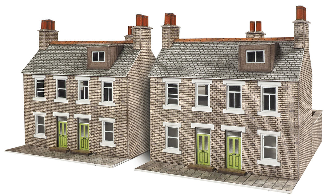 N Scale Low Relief Buildings & Terraced Houses – Rails