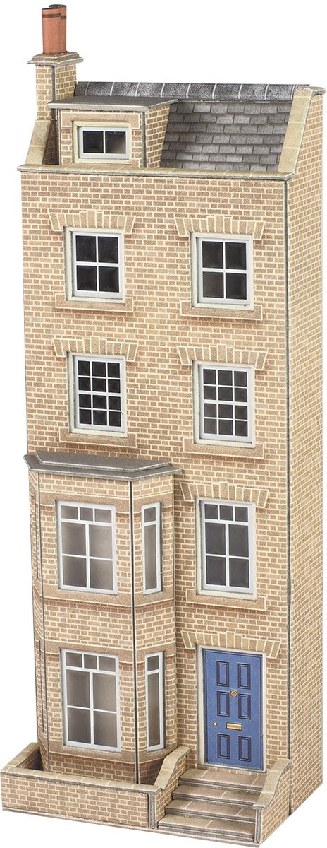 Metcalfe Models PO373 Low Relief Town House Kit – Rails
