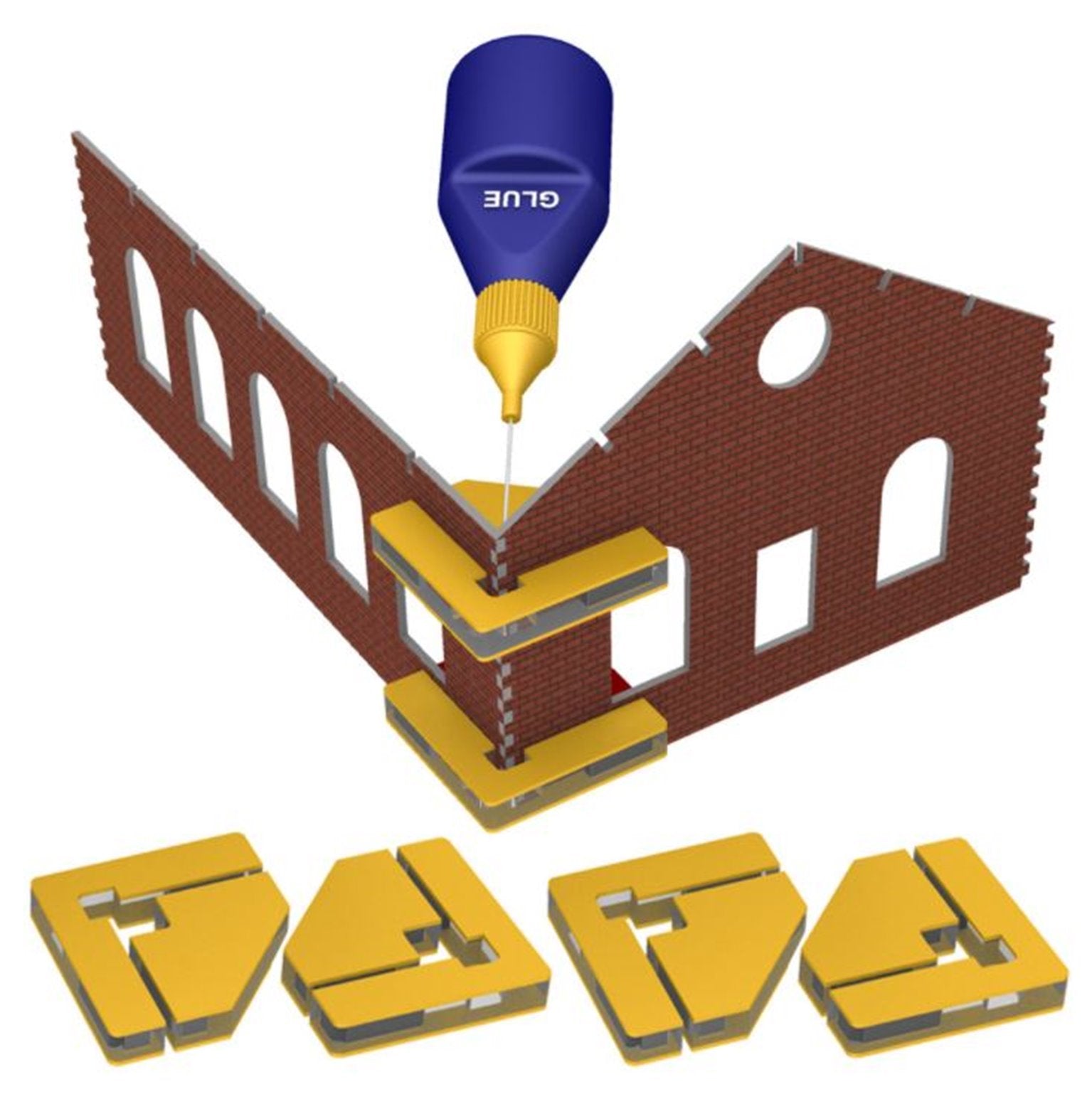 Proses Snap & Glue Set Square (4 Magnetic Clamps w/16 Magnets) – Rails ...