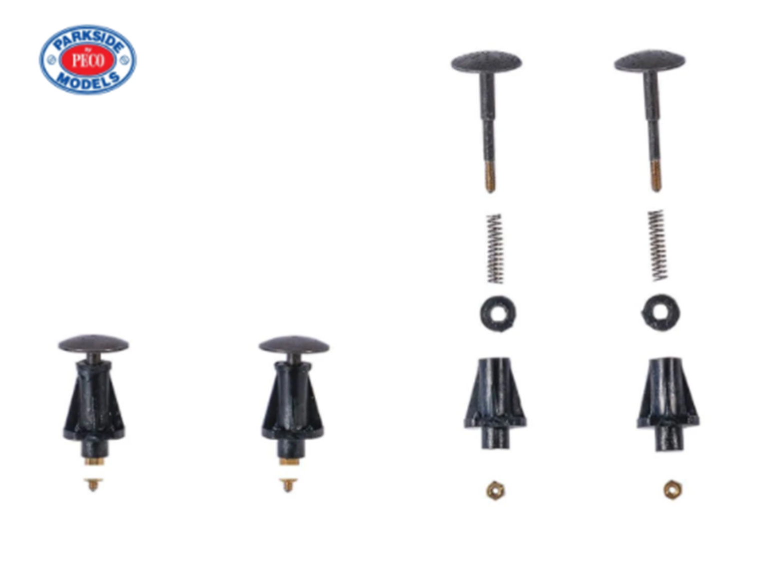 Parkside PS77 Sprung Wagon Buffers (4) – Rails
