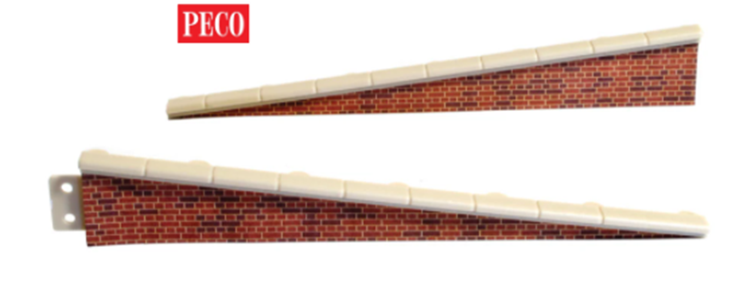 Peco LK66 LK66 Platform Edging Ramps, brick type – Rails