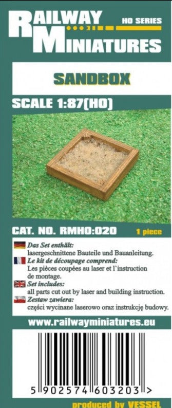 Railway Miniatures RMH0:020 Sandbox Model Kit – Rails