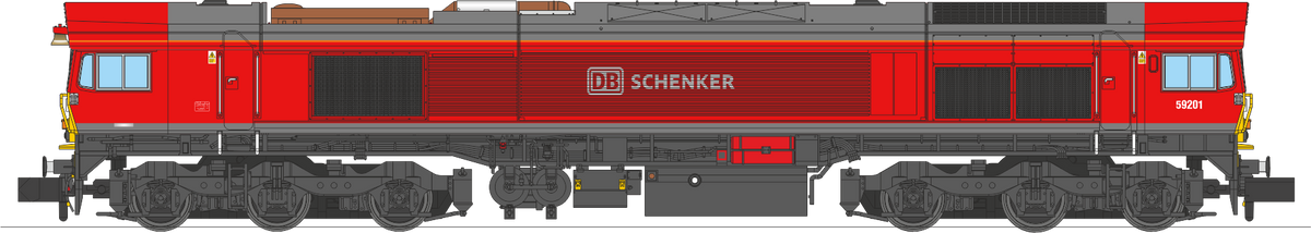 Revolution Trains RT-N59-DB-202DCC Class 59 59202 DB livery Alan ...