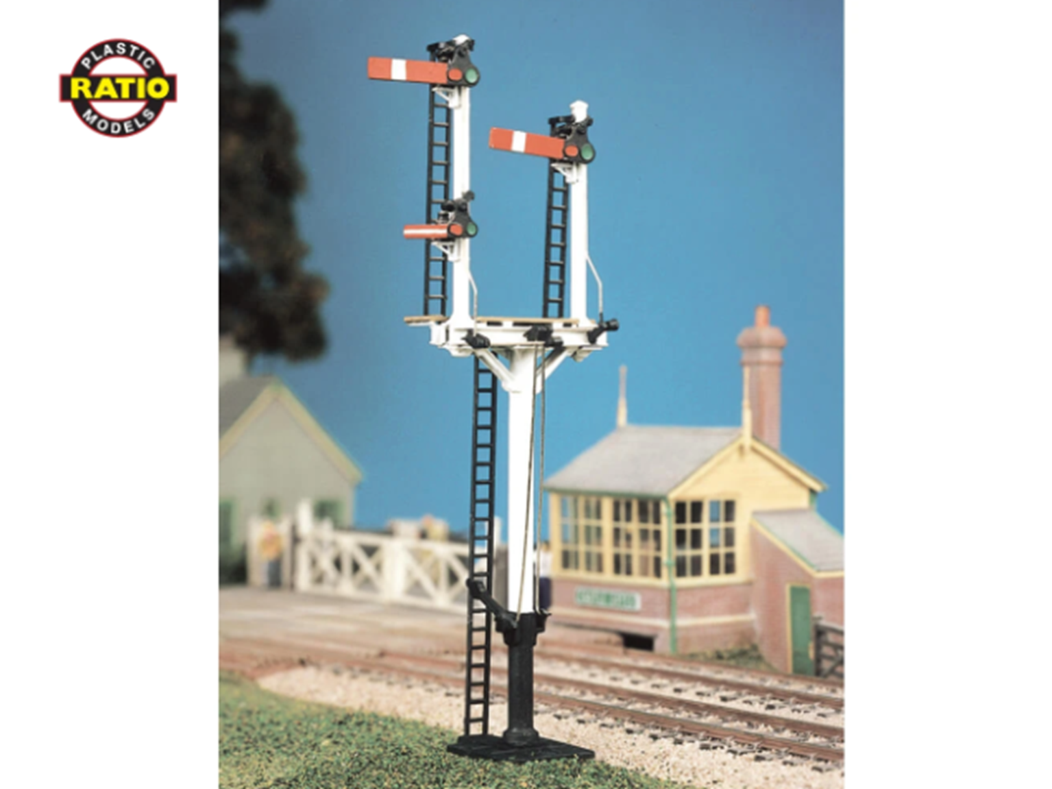 Ratio 476 LMS Round Post Advanced Construction Signal Kit – Rails