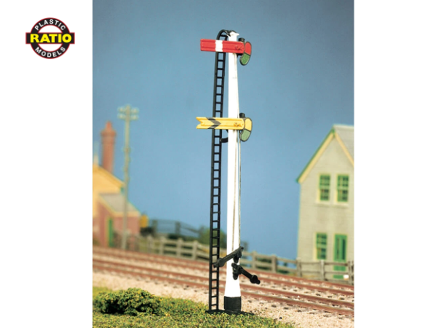 Ratio 477 LNWR Square Post Advanced Construction Signal Kit – Rails