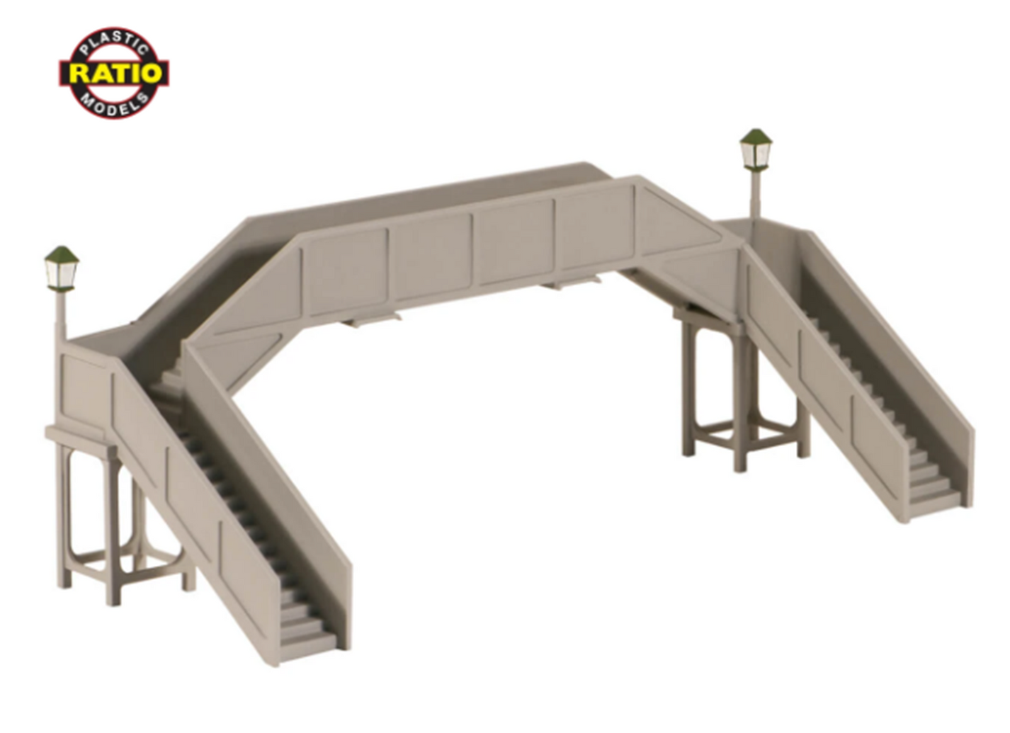 Ratio 517 Concrete Footbridge Kit – Rails