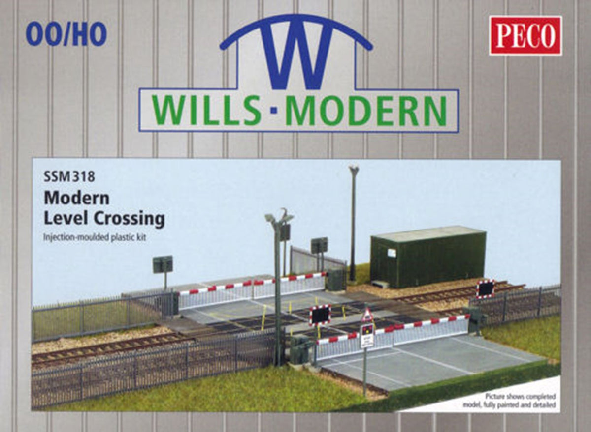 Peco SSM318 Modern Level Crossing kit with barriers – Rails of Sheffield