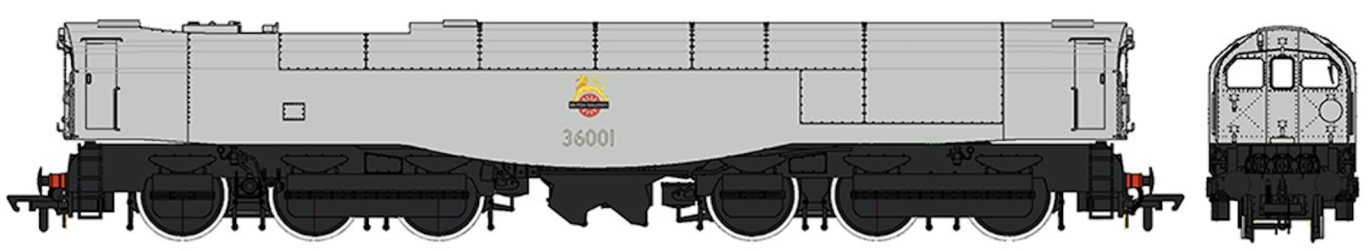 KR Models SR Bulleid "The Leader" Prototype Grey (Early Crest) 0-6-6-0 ...