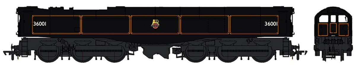 KR Models Leader-Black-S SR Bulleid "The Leader" BR Black (Early Crest ...