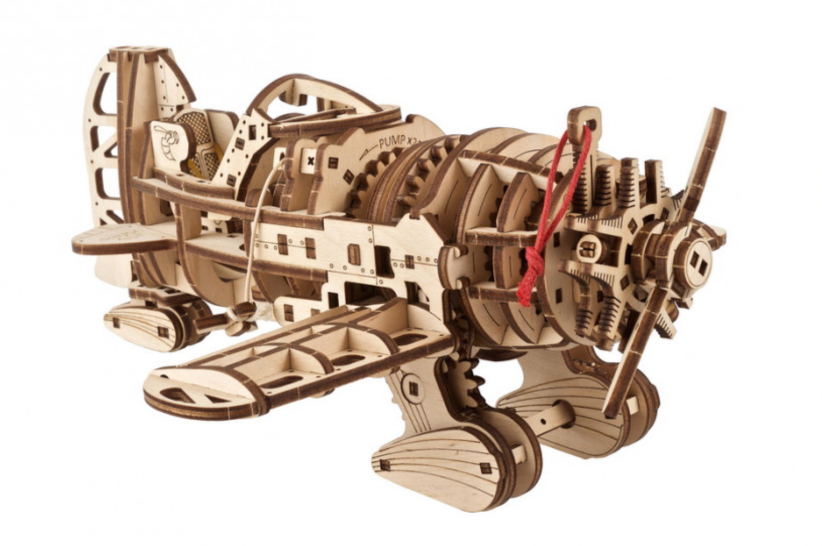 UGEARS UG70183 Mad Hornet Airplane Mechanical Model Kit – Rails
