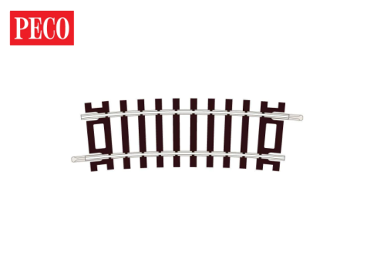 Peco ST227 ST227 - Code 100 - Setrack No.2 Radius Half Curve – Rails