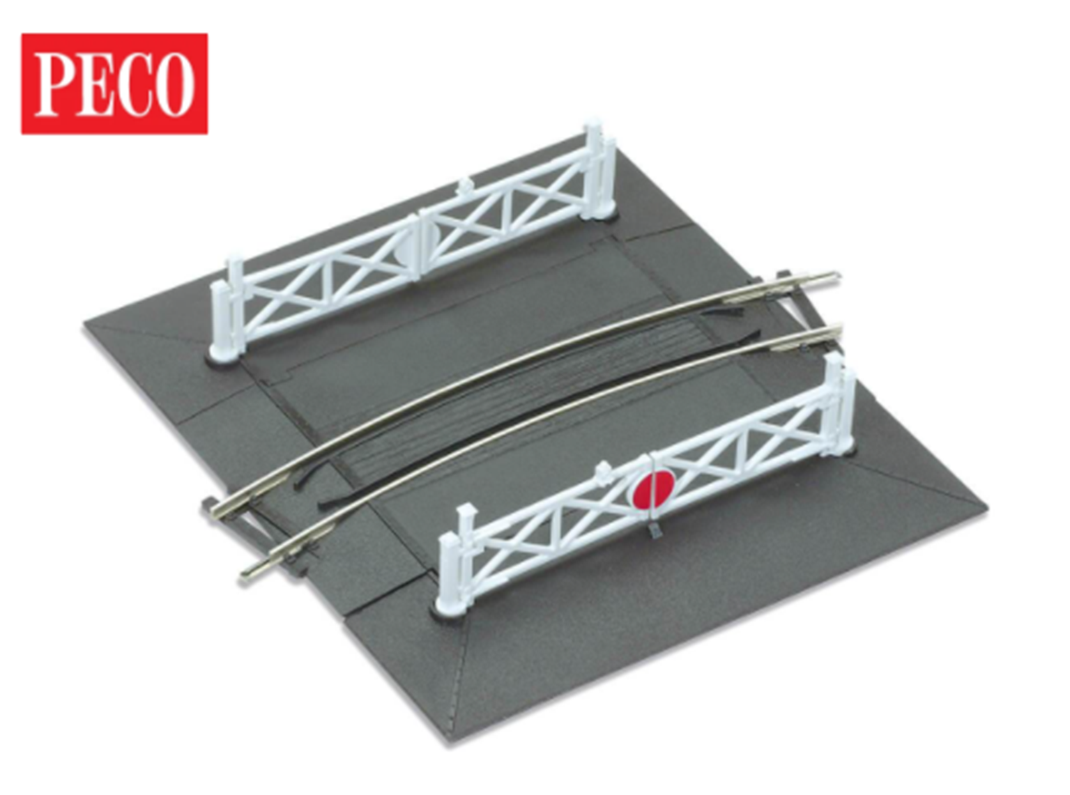 Peco ST266 ST266 - Code 100 - Setrack curved level crossing – Rails