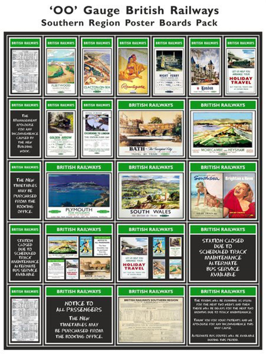 Trackside Signs DCPB0057 British Railways Southern Region Poster Boards ...
