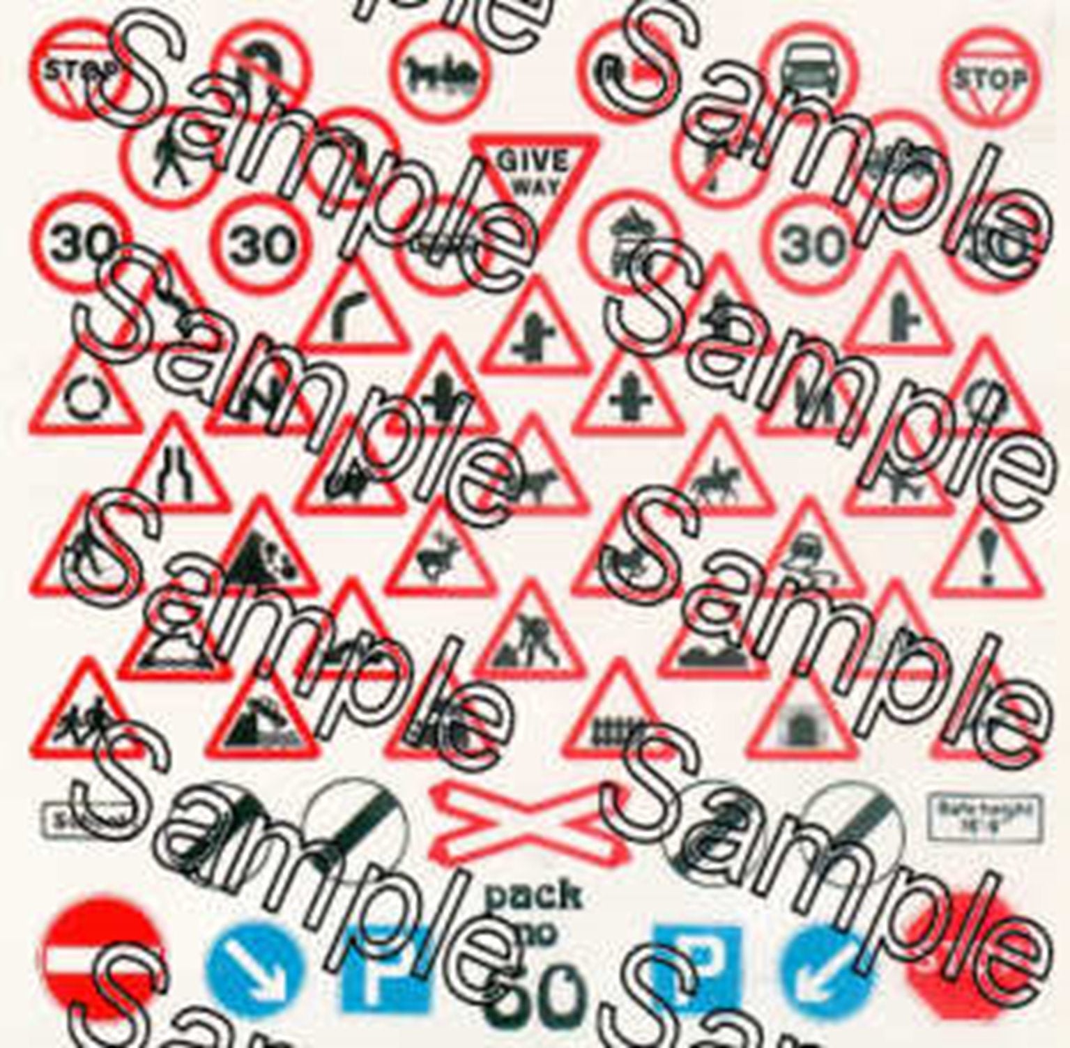 Gaugemaster TSOO60 OO Gauge Modern Image Road Signs – Rails