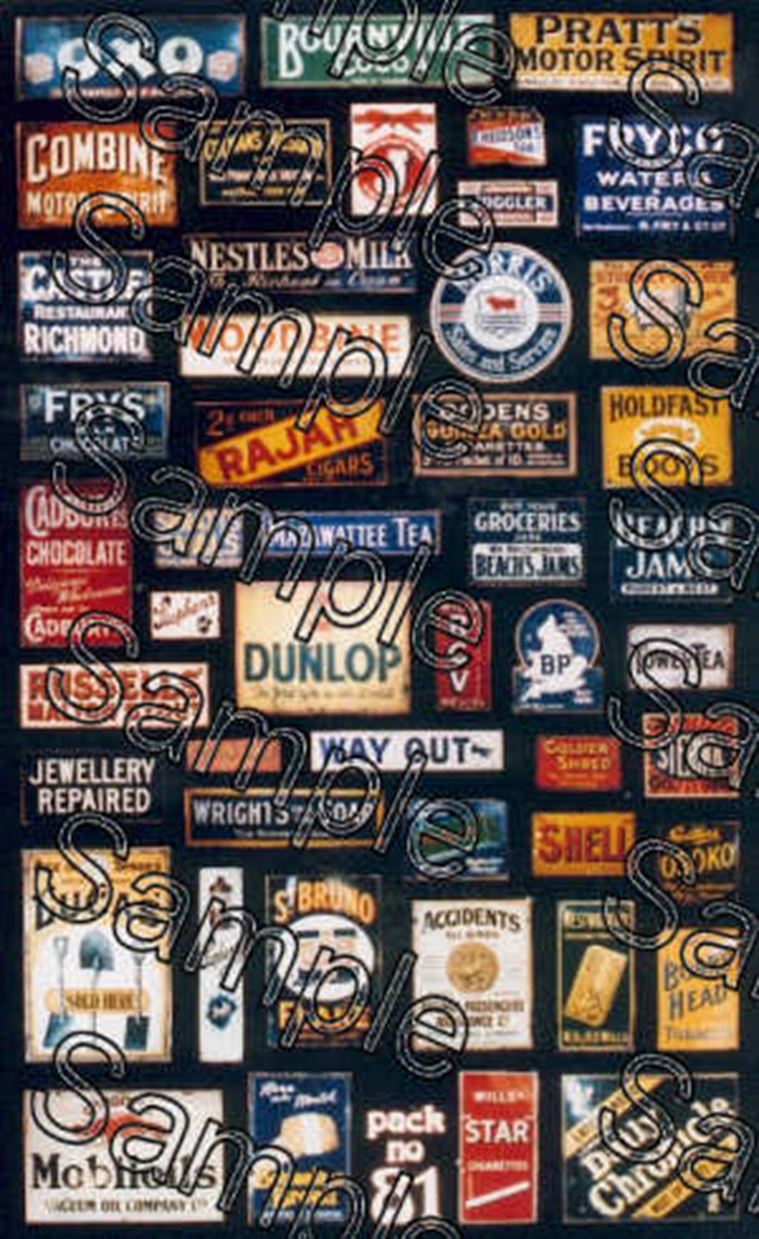 Gaugemaster TSOO81 OO Gauge Enamel Advert Signs 1 – Rails