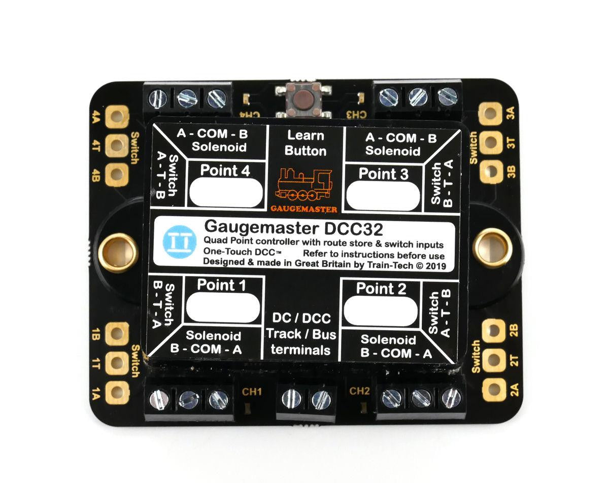 Gaugemaster DCC32 Point Motor Decoder W/CDU 4 Way (Twin Pack) – Rails ...