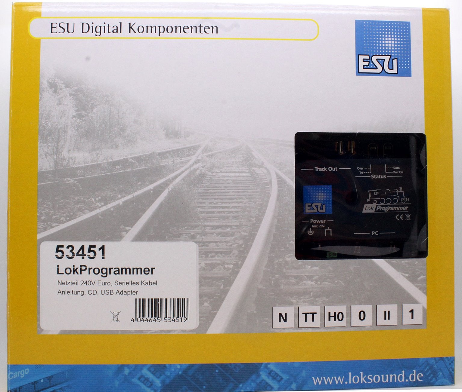 ESU Loksound 53451 LokProgrammer unit with power supply, serial PC ...