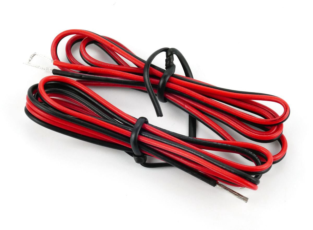 Gaugemaster GM08RB Red/Black Twinned Wire 50cm (2) – Rails