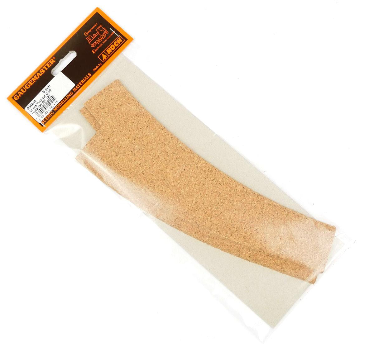 Gaugemaster GM244 Cork Underlay - OO Scale 3mm Sectional Track RH Curve ...