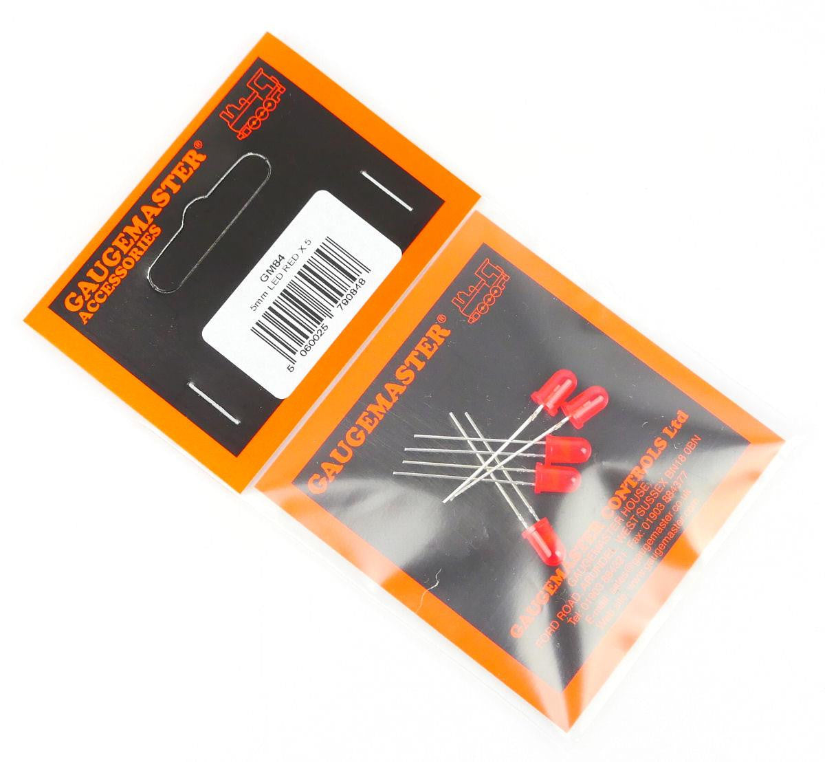 Gaugemaster GM84 Red 5mm 12v LEDs (5) – Rails of Sheffield