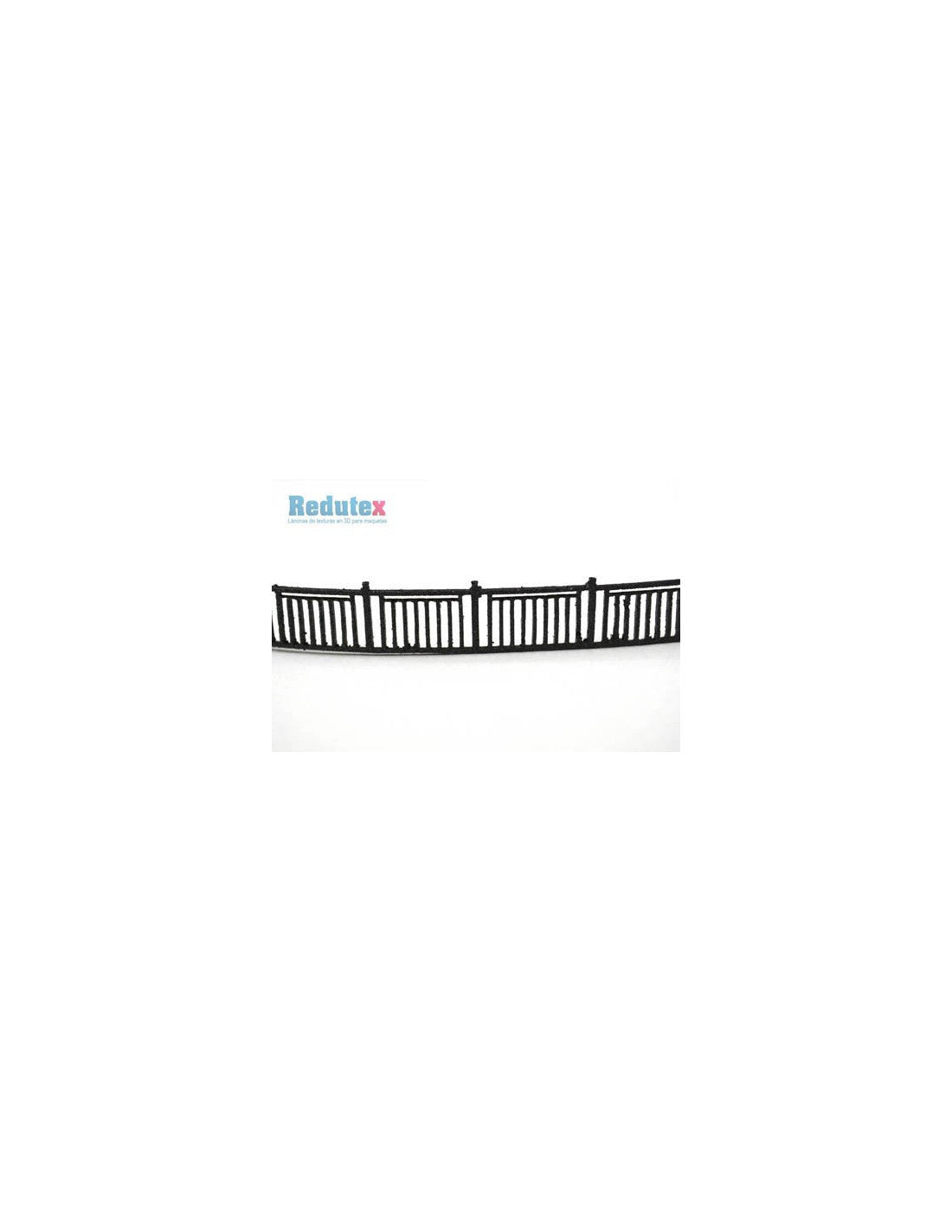 Redutex 087BA125 Black Railings 1:87/HO 3D Modelling Sheet – Rails