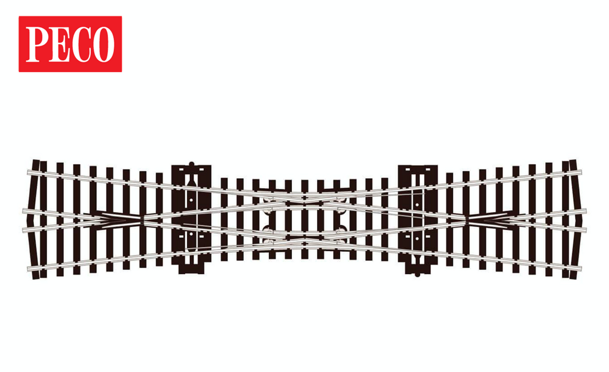 Peco SL90 SL90 - Code 100 - Insulfrog double slip – Rails