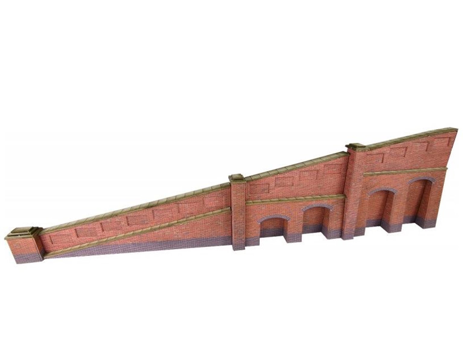 Metcalfe Models PN148 Metcalf Brick Tapered Retaining Wall N – Rails
