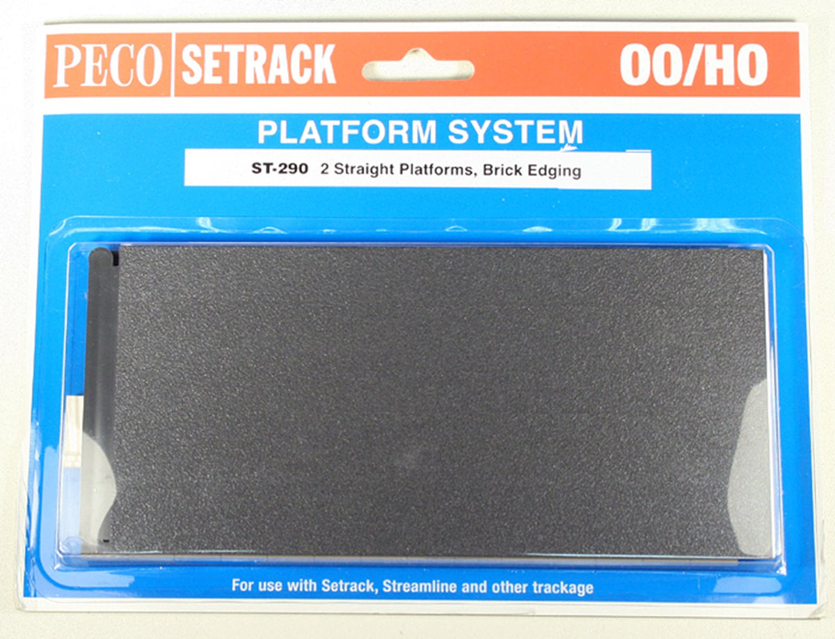 Peco ST-290 ST290 Platform system, Straight Unit Brick platform – Rails ...